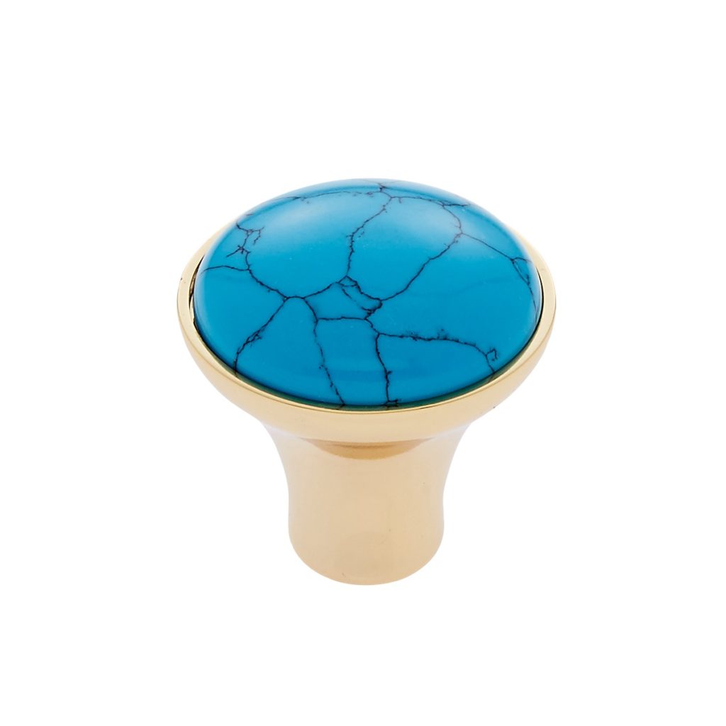 30 mm Turquoise Knob | JVJ Hardware